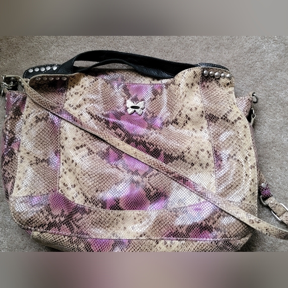 Bags | Rock And Rhythm Purple Snakeskin Leather | Poshmark